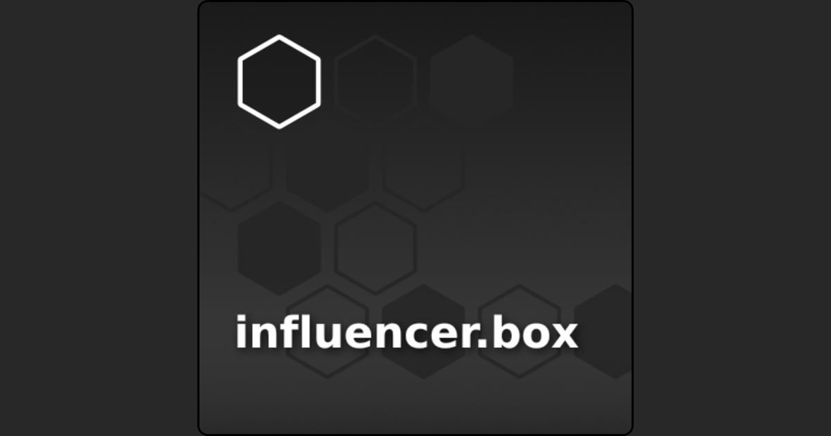 influencer.box - Profile | .box